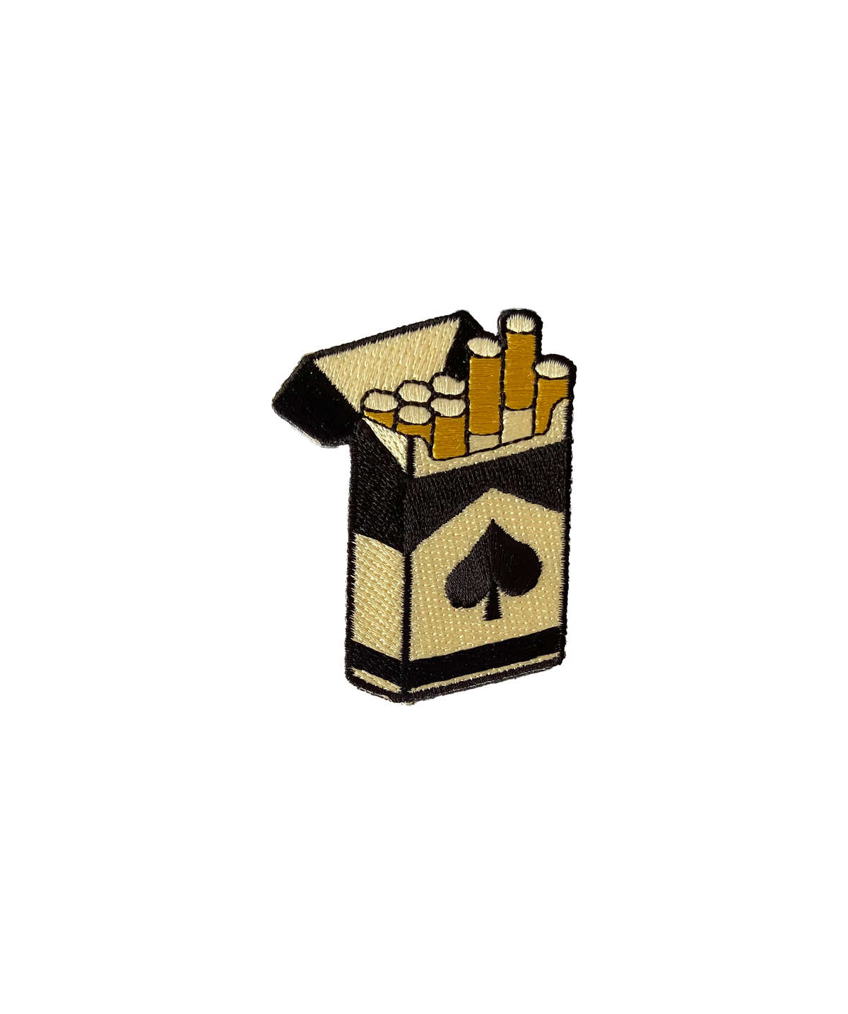 Pack of Cigarettes Embroidered Patch – Bench Pressed Letterpress